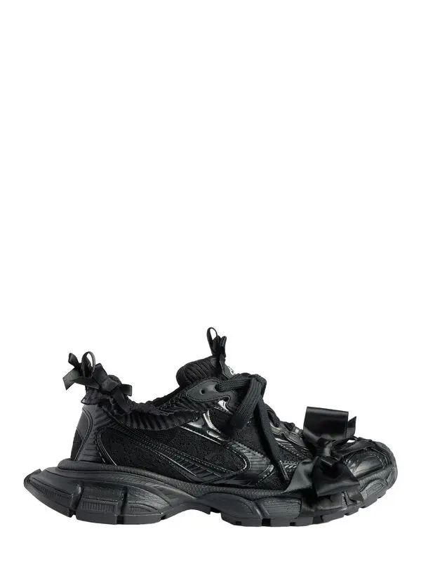 Balenciaga 3xl Lace Up Sneaker - Black