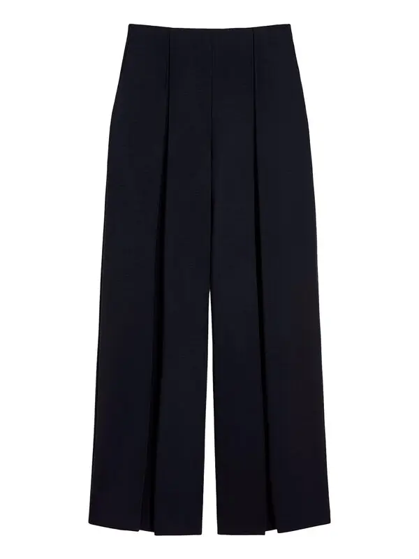 Max Mara Jersey Wide-leg Trousers - Blue