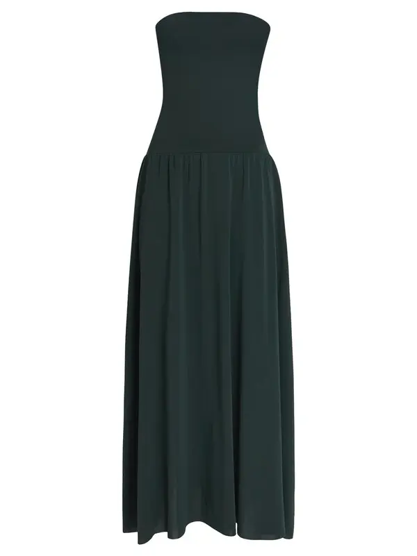 ERES Crepe Jersey Oda Maxi Dress - Green