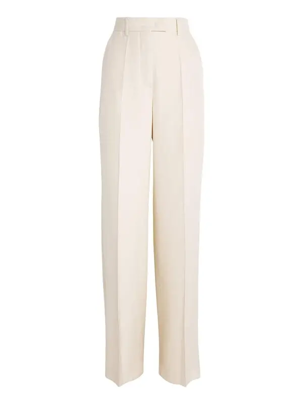RETORI Linen-cotton Tailored Trousers - Ivory