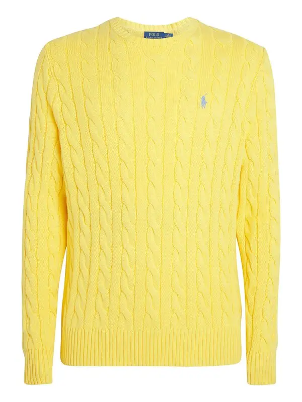 Polo Ralph Lauren Cotton Cable-knit Sweater - Yellow