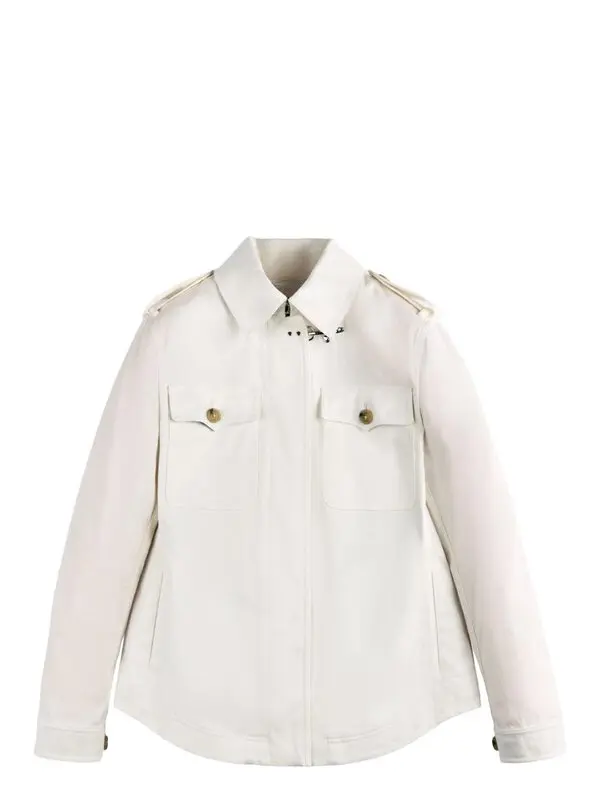 FAY Cotton Shirt Jacket - White