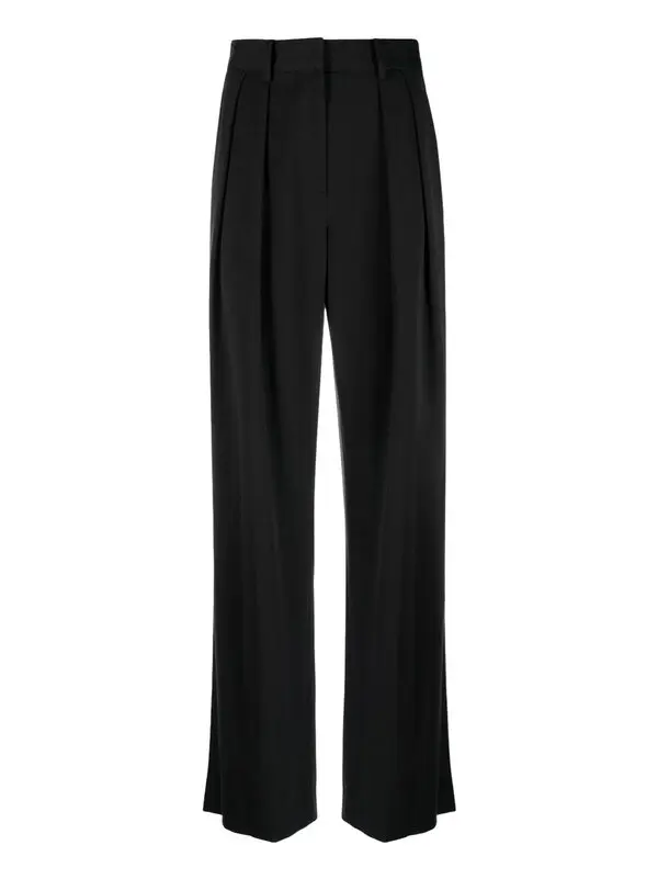 Staud Trousers With Logo - Black