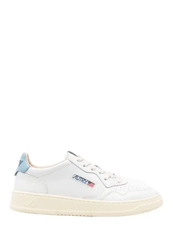 AUTRY Medialist Low Leather Sneakers - Sky Blue