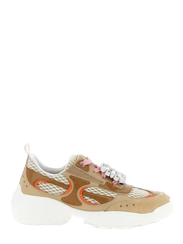 ROGER VIVIER Viv On The Run Sneakers - Gold