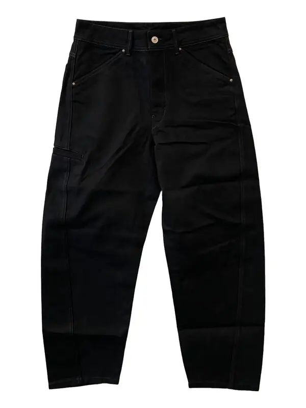 LEMAIRE Twisted Cotton Trousers - Black