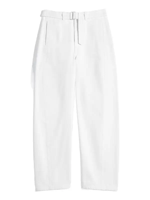 LEMAIRE Twisted Belted Trousers - White