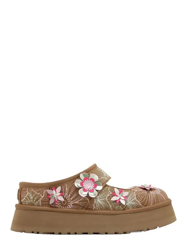 UGG Bea Mary Jane Meadow Ballets - Beige