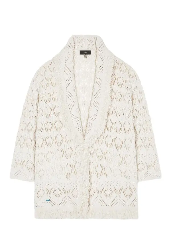 Alanui Lagoon Romance Cotton Cardigan - White