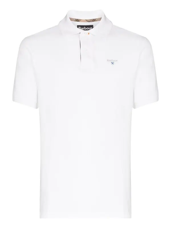 Barbour Tartan Polo - White
