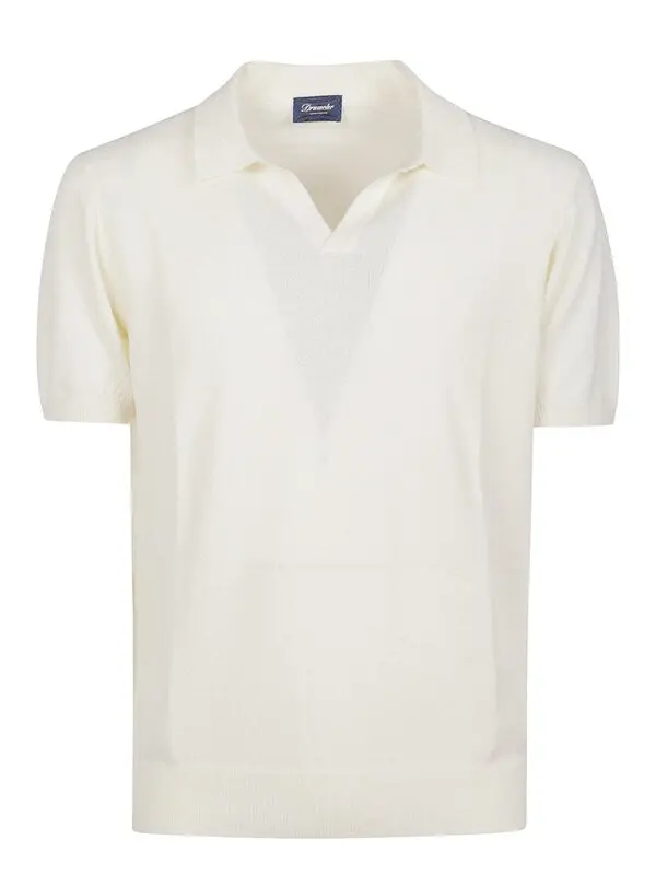 DRUMOHR Cotton Polo Shirt - White