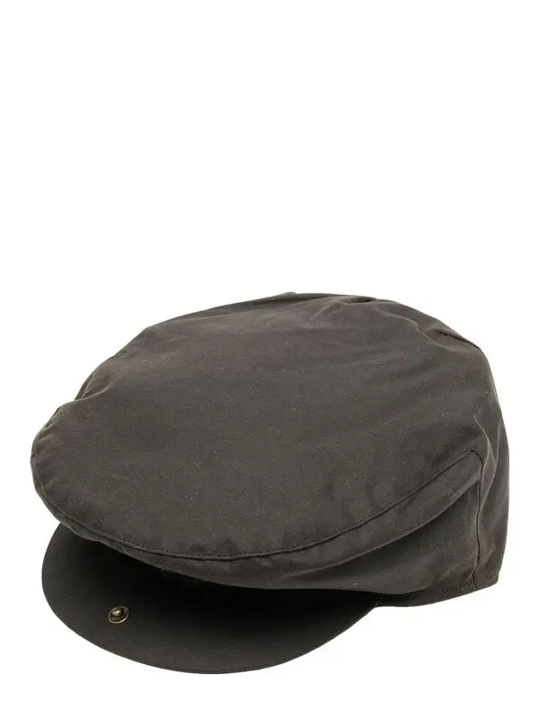 Barbour Wax Flat Cap - Green