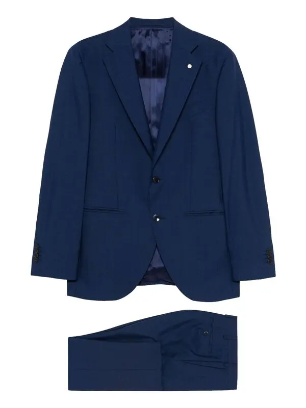 LUIGI BIANCHI Wool Suit - Blue