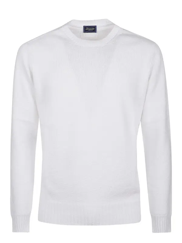 DRUMOHR Crew Neck Sweater - White