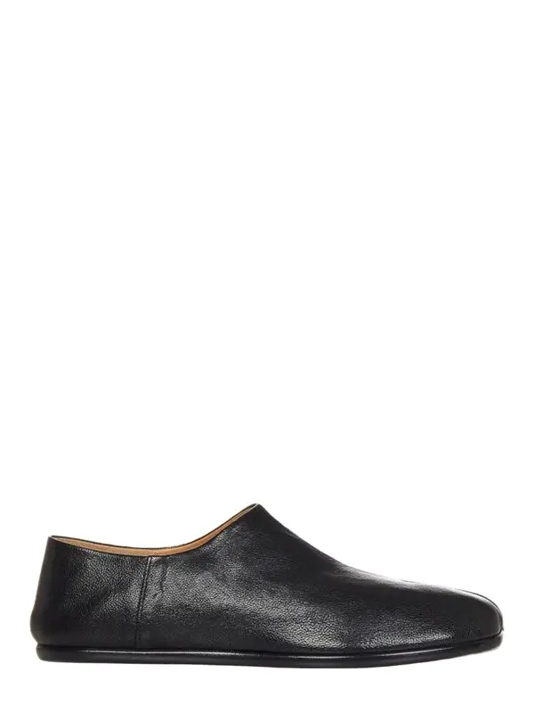 MAISON MARGIELA Tabi Leather Slippers - Black