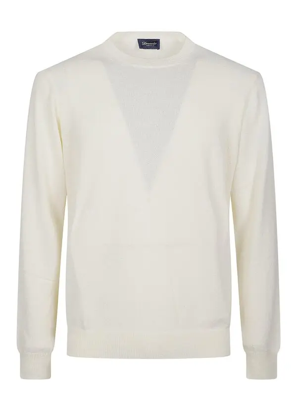 DRUMOHR Crew Neck Sweater - White