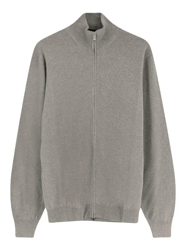 FILIPPO DE LAURENTIIS Wool And Cashmere Half-zip Sweater - Grey