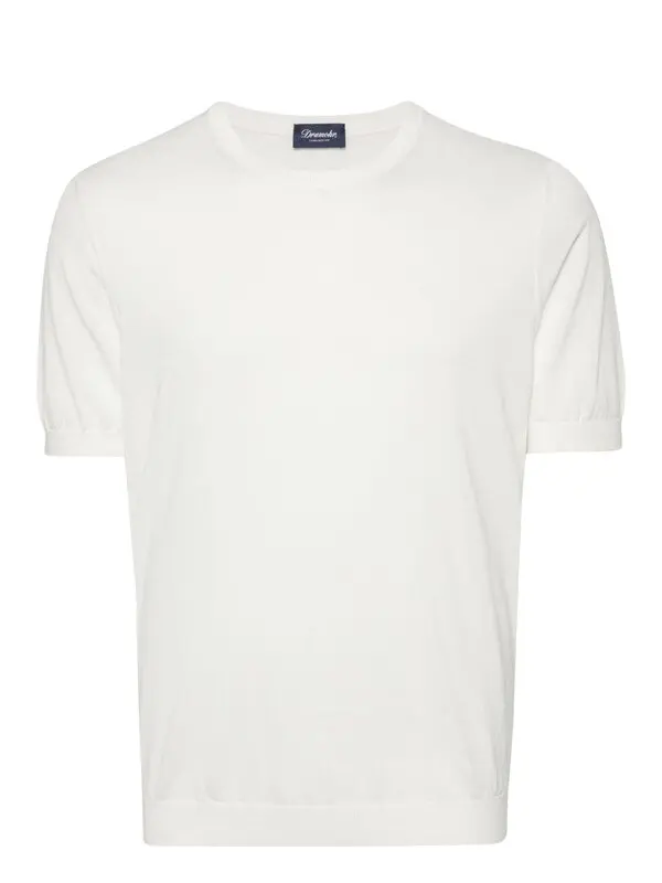 DRUMOHR Fine Knit T-shirt - White