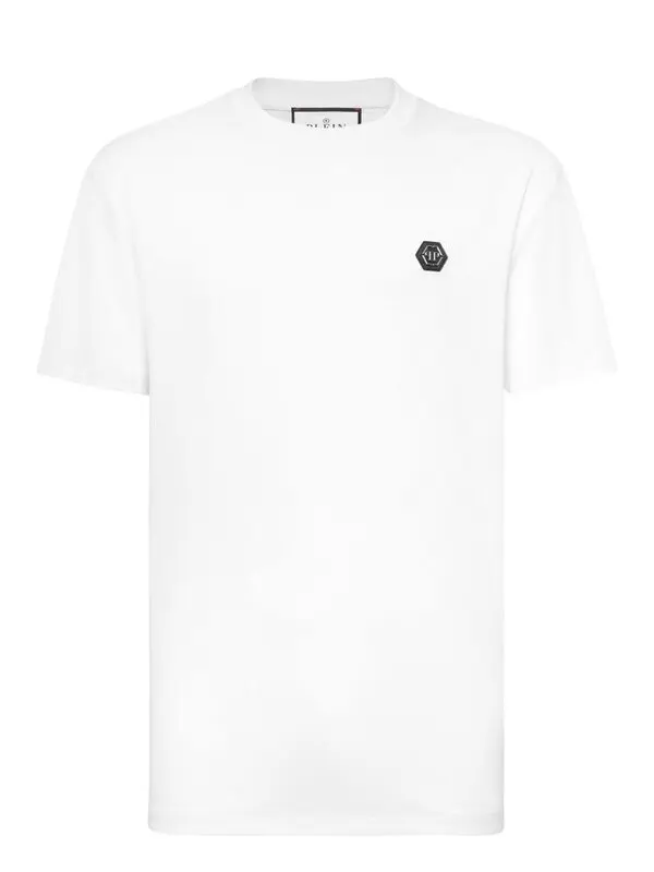 Philipp Plein Short Sleeves T-shirt With Logo - White