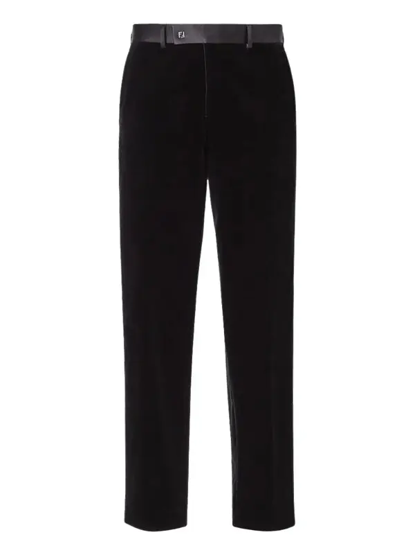 Fendi Velvet Trousers - Black