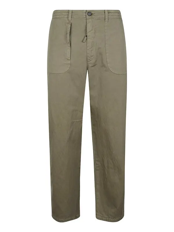 MASSIMO OSTI STUDIO Trousers With Logo - Green
