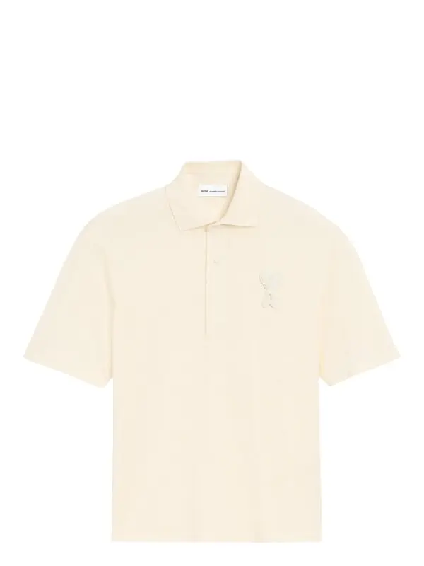 Ami De Coeur Cotton Polo Shirt - Beige