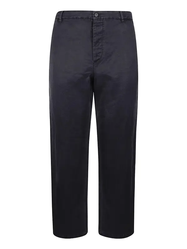 MASSIMO OSTI STUDIO Trousers With Zip And Button - Black