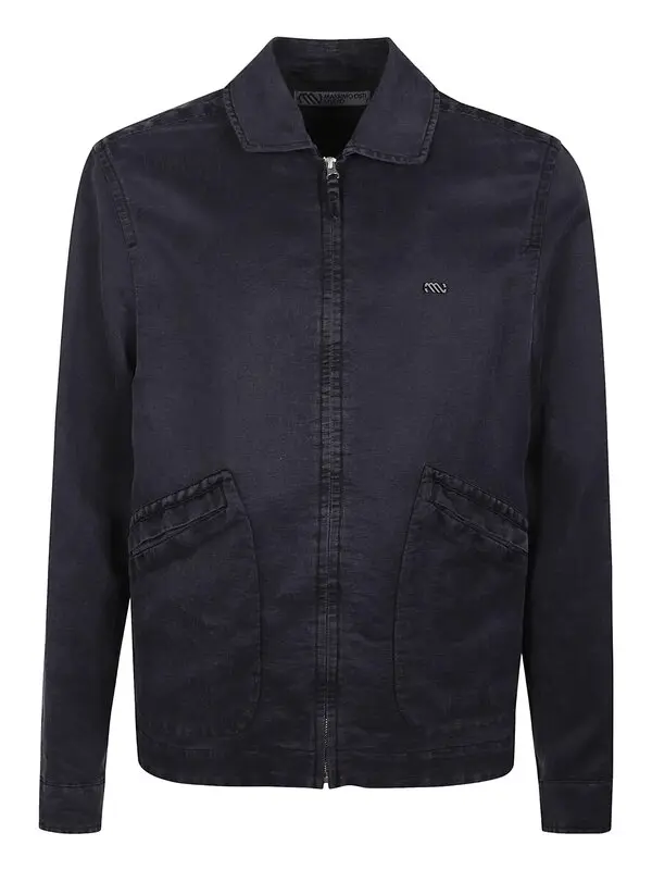 MASSIMO OSTI STUDIO Zip-up Jacket - Blue