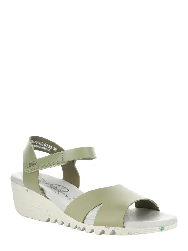 Fly London Olla Ankle Strap Wedge Sandal - Smog