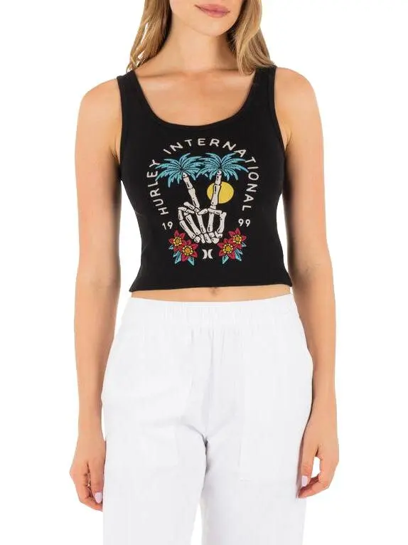 Hurley Peacebone Graphic Tank - Black