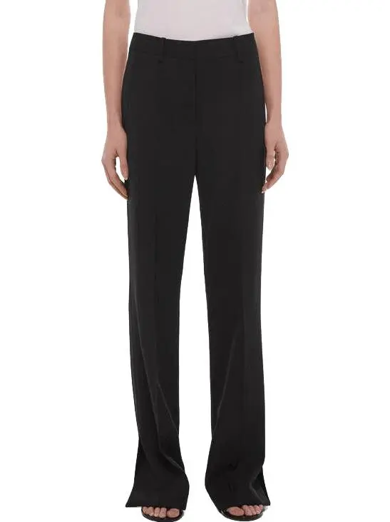 Helmut Lang Wool Gabardine Bootcut Trousers - Black