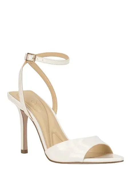 Jessica Simpson Davara Pointed Toe Ankle Strap Sandal - Bright White