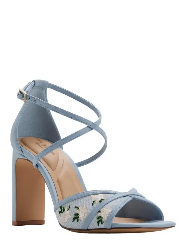 Ted Baker London Allegra Embroidered Sandals - Denim