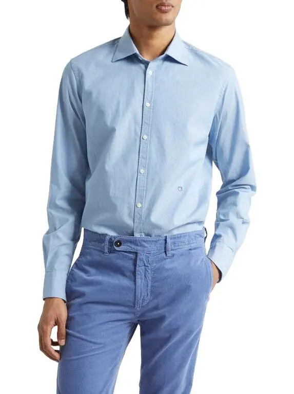 Massimo Alba Genova Classic Button-up Shirt - Azzurro