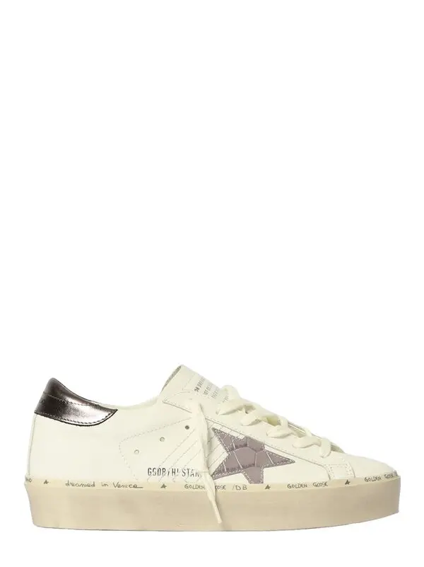 GOLDEN GOOSE Lace Up Platform Sneakers - Grey