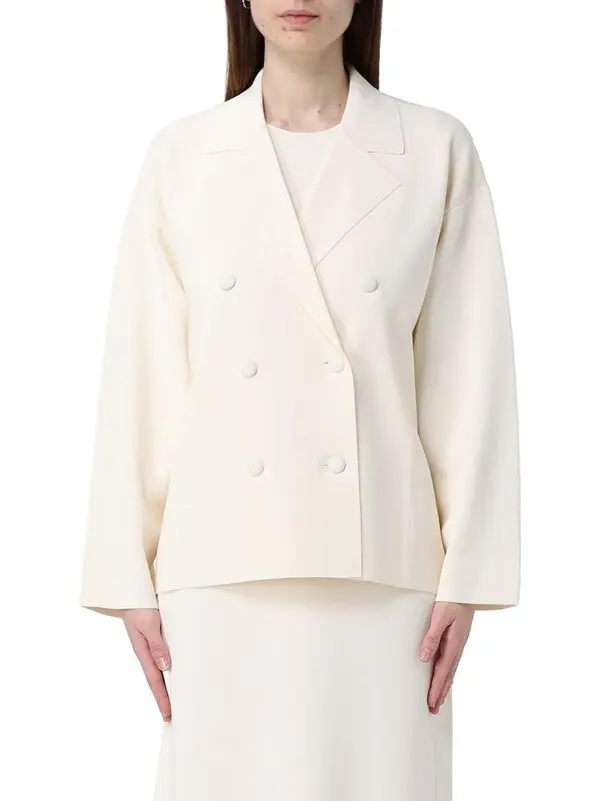 Max Mara Double-breasted Knit Blazer - Ivory