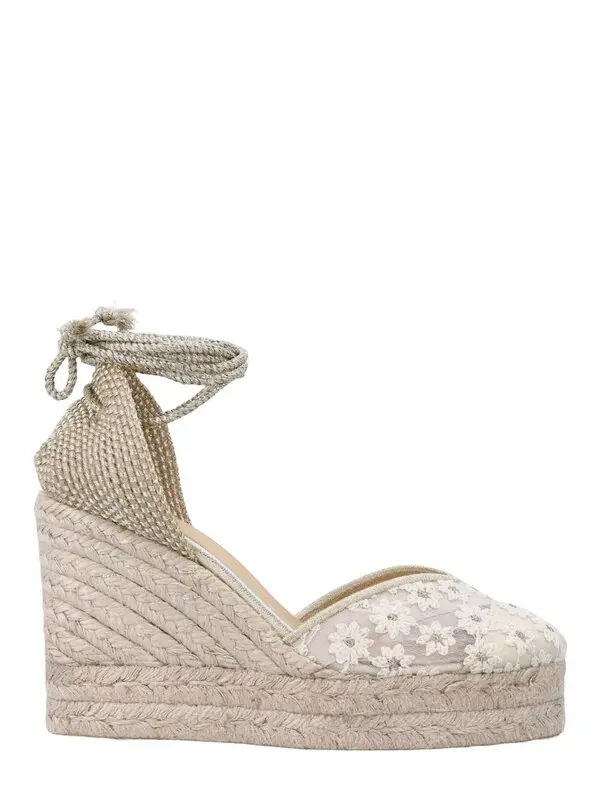 CastaÑer Espadrille - White Gold