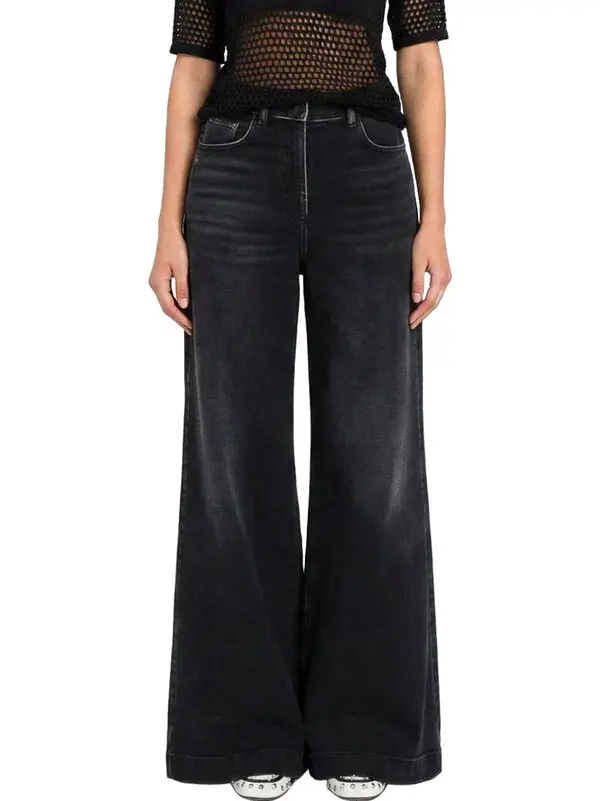 TWINSET Wide Leg Jeans - Black