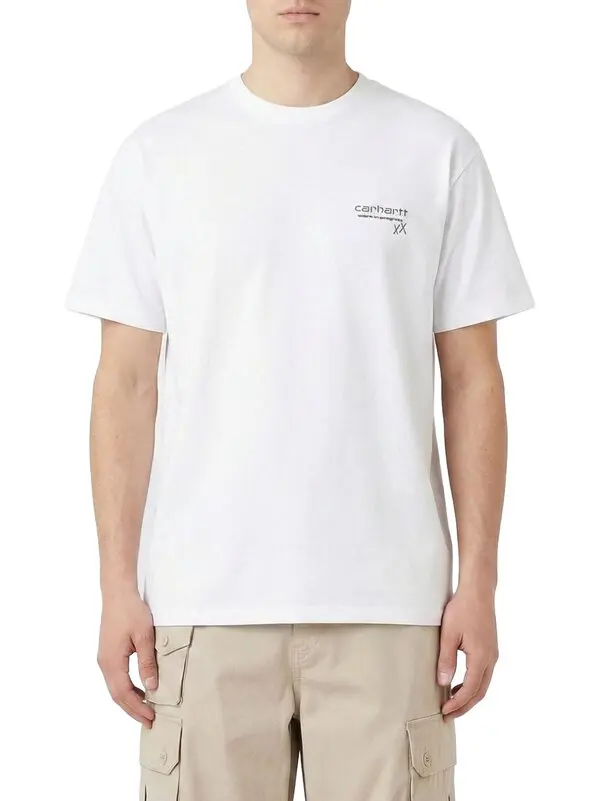 Carhartt Work In Progress Cotton T-shirt With Logo - White