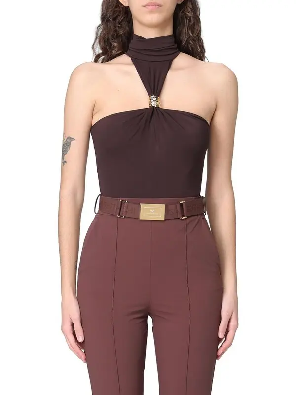 Elisabetta Franchi Top - Brown