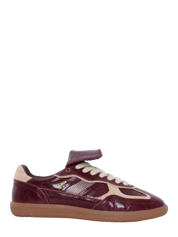 ALOHAS Naplak And Suede Leather Sneakers - Red