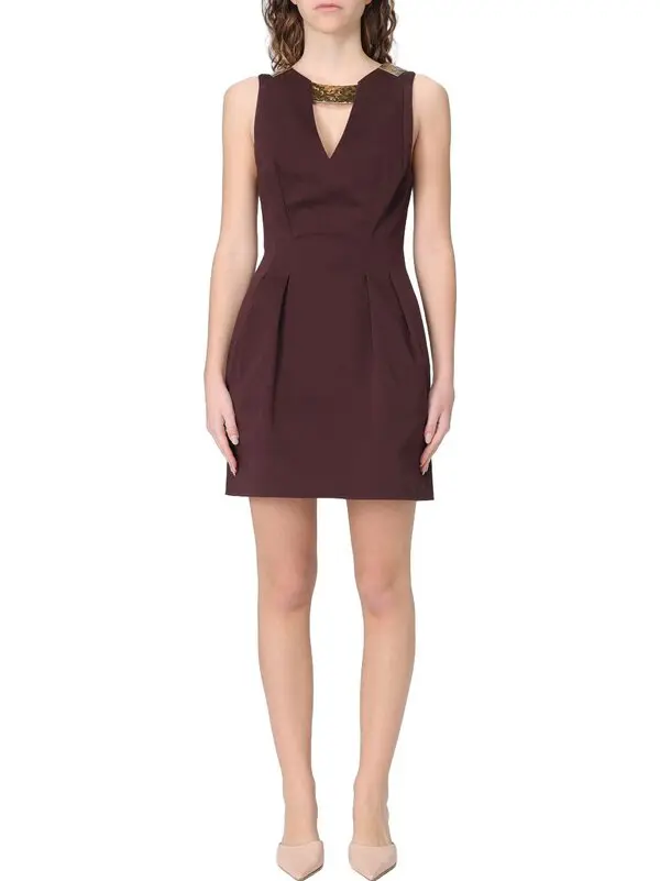 Elisabetta Franchi Sleeveless Mini Dress - Brown