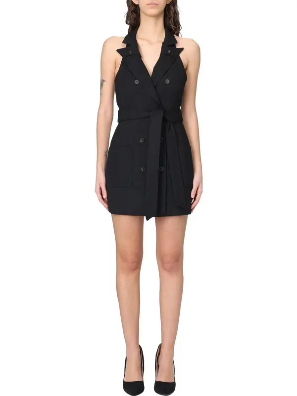 Elisabetta Franchi Belted Mini Dress - Black