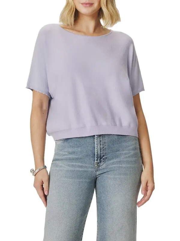 Splendid Christa Short Sleeve Sweater - Lavender Purple