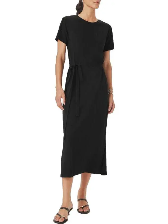 Splendid Keegan T-shirt Midi Dress - Black