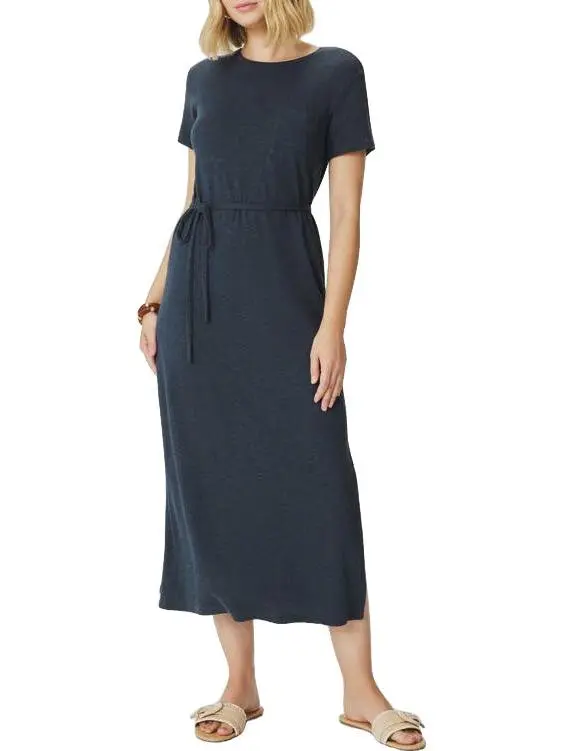 Splendid Keegan T-shirt Midi Dress - Mood Indigo Blue