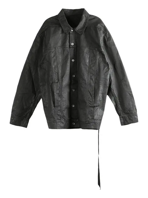 Rick Owens Jumbo Worker Denim Jacket - Black