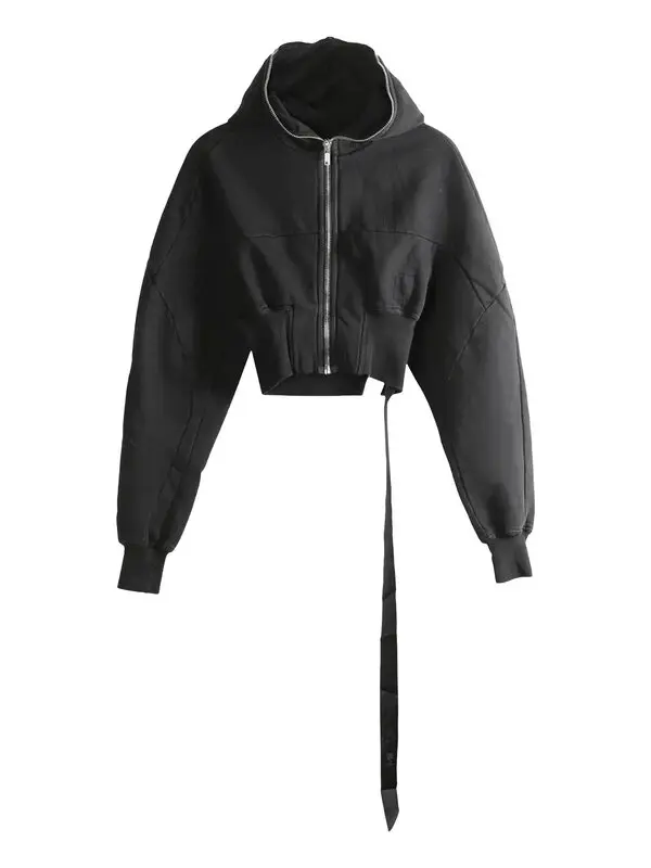 Rick Owens Felpa Collage Gimp Hoodie - Black