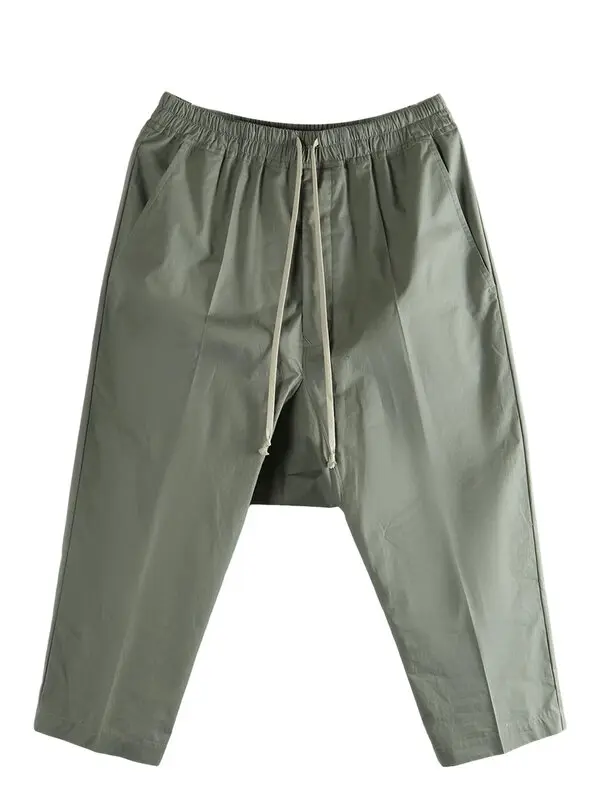 Rick Owens Drawstring Cropped Pants - Grey