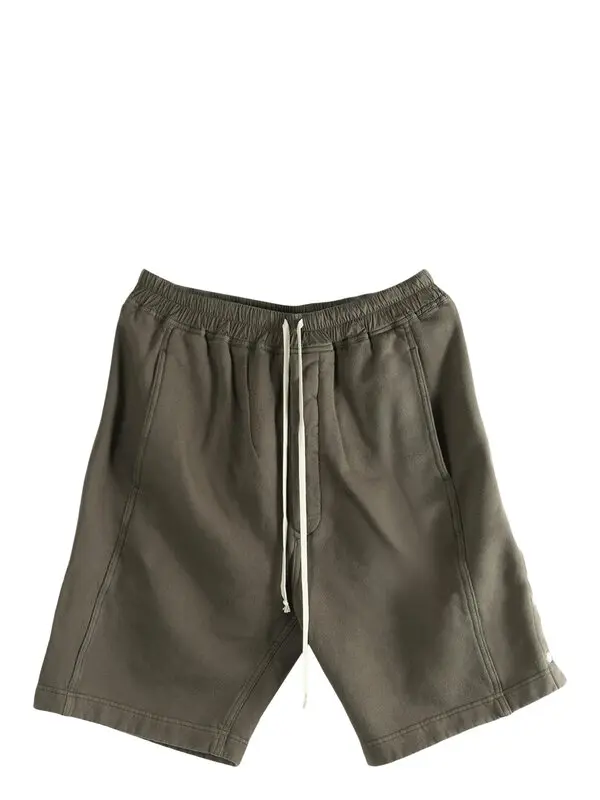 Rick Owens Felpa Wide Pusher Shorts - Brown